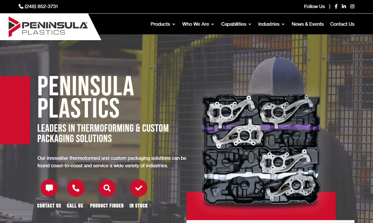 Peninsula Plastics Company, Inc. | Plastic Pallet Manufacturers